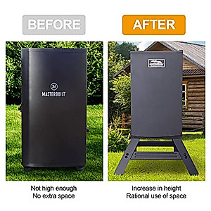 Electric Smoker Stand for Masterbuilt 30" Electric Digital Electric Smokers,MB20101114 Universal Leg Extension Kit Accessories for Masterbuilt 30Inch,Black