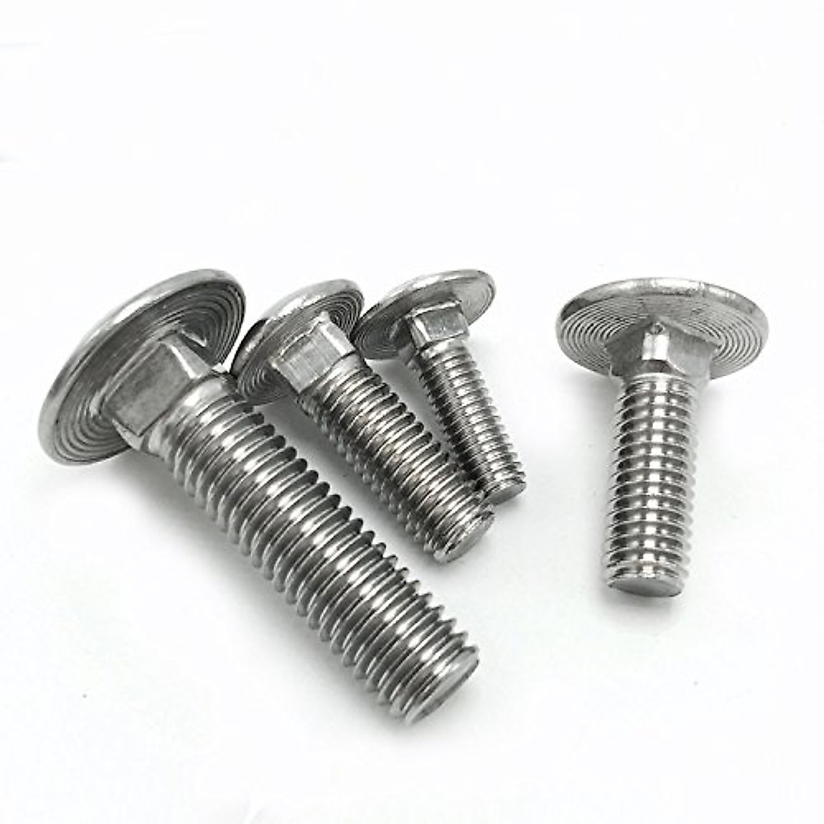 M8 x 25mm A2 Stainless Steel Carriage Bolt Coach Bolt,Right Hand Threads,Metric,8-Pieces