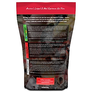 Blue Ridge Koi Fish Food 2lb - Koi Food 3/16” Large Growth Formula, Goldfish Food, Premium Fish Food for Ponds, Ponds Fish Food, Koi Food Fall and Winter Fish Food, Floating Pond Pellets