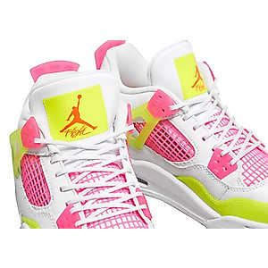Jordan Big Kid's 4 Retro SE Lemon Venom White/White-Lemon Venom (CV7808 100) - 5