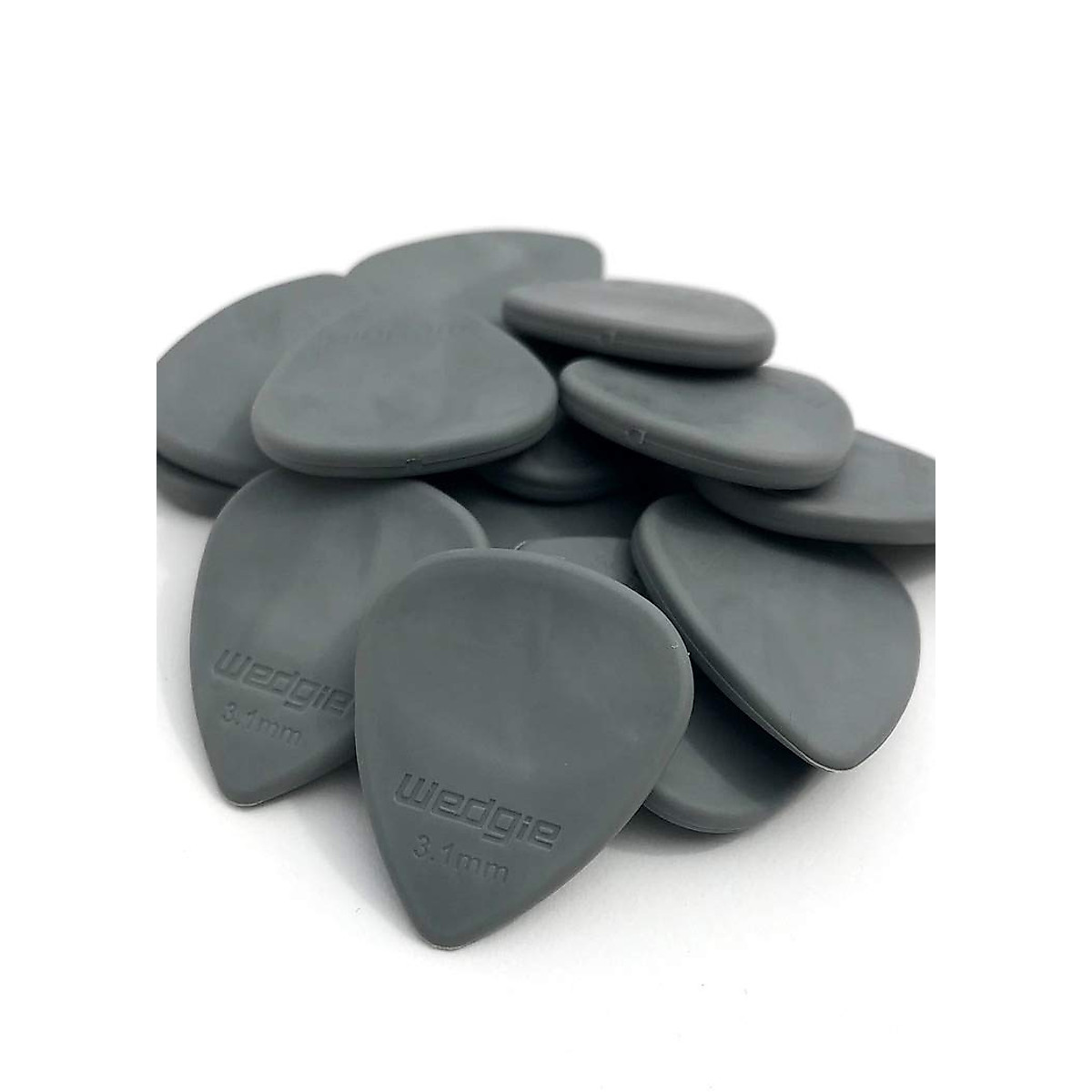 Wedgie WRPP31M Rubber Guitar Picks 3.1mm Medium, 3 Pack