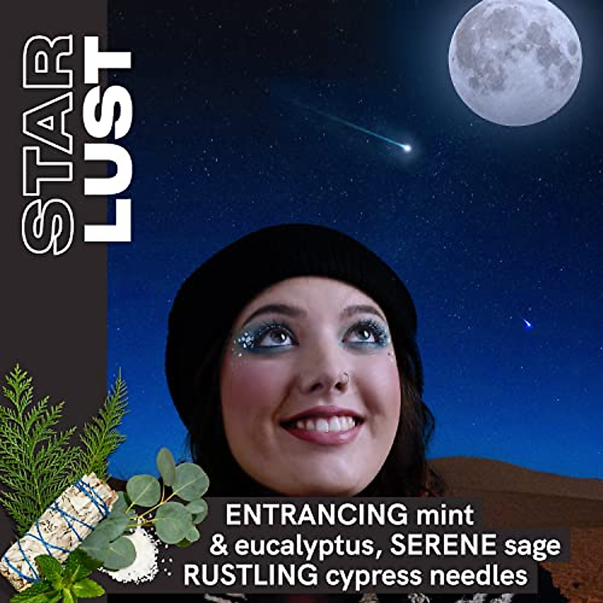 Friday Collective Star Lust Candle, Fresh & Clean Scented, Made with Essential Oils, 3 Wicks, 13.5 oz