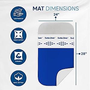 Bartnelli Premium Ironing Mat, Made in Europe Pad with Patent Technology | Iron Board Replacement for Small Tabletop, Counter, Washer, Dryer, Patent Park & Turbo Zone, with Non-Slip Bottom Rubber