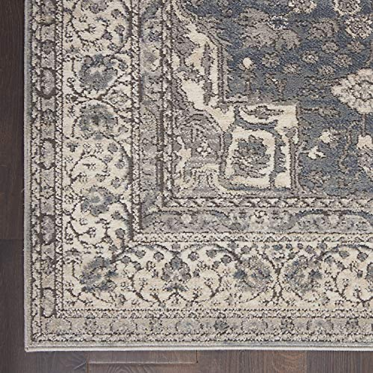 Nourison Concerto Vintage Grey/Ivory 8'10" x 11'10" Area -Rug, Easy -Cleaning, Non Shedding, Bed Room, Living Room, Dining Room, Kitchen (9x12)