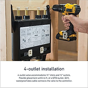 Moen Smart Shower Digital Shower Backup Battery Kit with 6 D Batteries, 179573