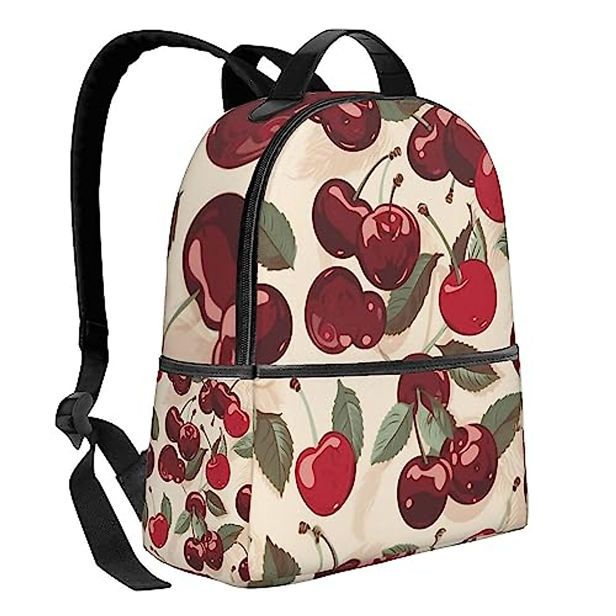 BAFAFA cherry pattern Printed Travel Backpack Business Work Bag Computer Bag Outdoor Sports Rucksack