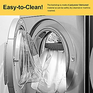 Julius Studio 10 ft. x 20 ft. Large Heavy Duty White Backdrop, Pure White Seamless Background, A+ Grade High Density > Standard, Synthetic Long Life Screen Fabric for Photo Video Studio, JSAG198