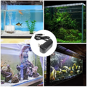 UEETEK LED Power Adapter AC110-240V DC12V 1A Switching Power Supply Converter for Aquarium Fish Tank Light (US Plug)