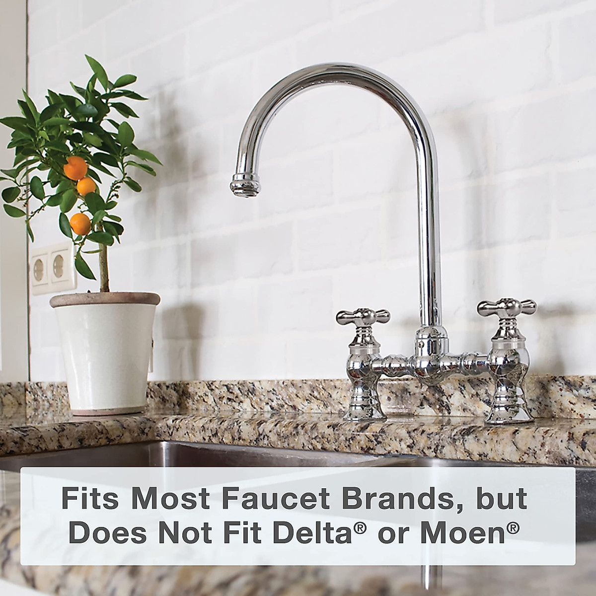 Danco 89255P Cross-Arm Tub/Shower & Sink Faucet Handle, Does NOT FIT Delta & Moen FAUCETS, Fits 2-3 Handle Faucets, Brushed Nickel 2-Pack