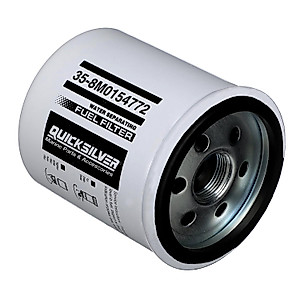 Quicksilver 8M0154772 Water Separating Fuel Filter for Select Johnson and Evinrude Outboards