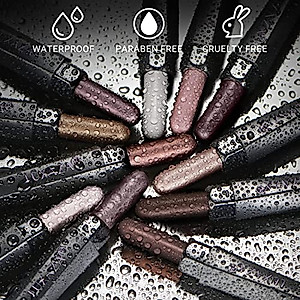 LUXAZA 10PCS Eyeshadow Stick,Shimmer And Matte Neutral Brown Eye Shadow Sticks Pencil Crayon, Eye Brightener Stick With Crease-proof Formula,Waterproof & Long Lasting
