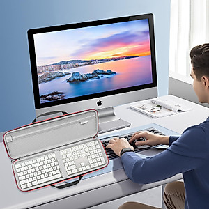 RLSOCO Hard Case for Apple Magic Keyboard (Numeric Keypad) & for Apple Magic Keyboard and Magic Mouse - Black (Case Only)