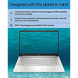 HP15.6 Inch Laptop, Intel Iris Xe Graphics, 12th Generation Intel Core Processor, 8 GB RAM, 256 GB SSD, Diagonal Full HD Display, Windows 11 Home, Dual Array Microphones, Wi-Fi 6 (15-dy5024nr, 2022)
