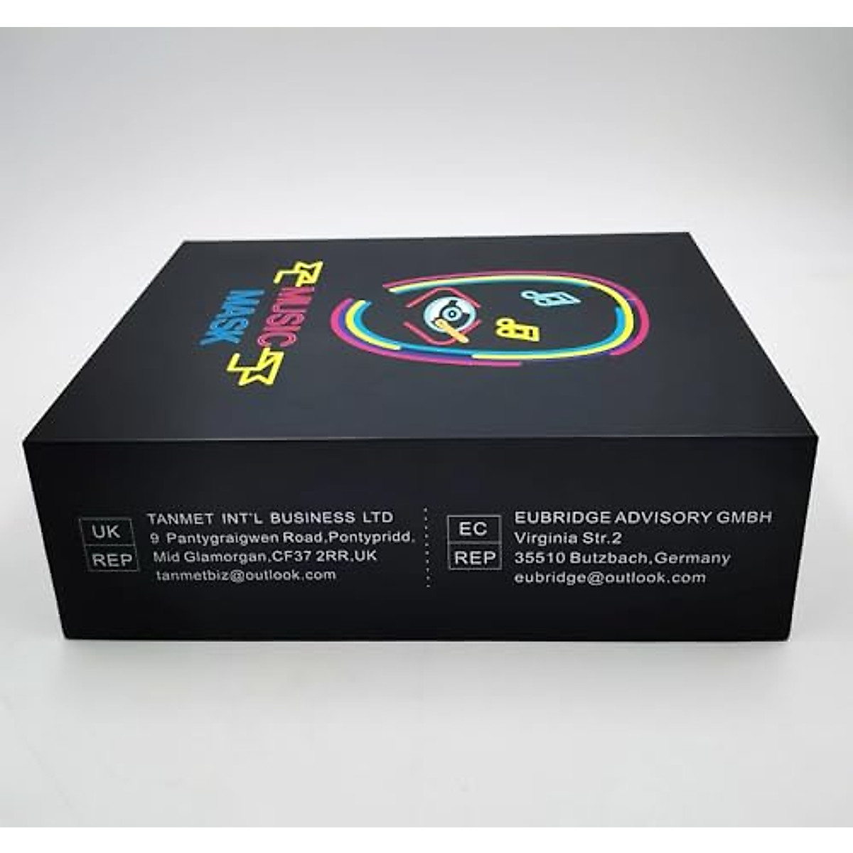 Kid Led Mask with Music Gesture Sensing Transforming Face,Light Up Luminous Digital Glow Masks for Halloween Christmas Birthday Party