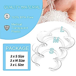 Dental Cheek Retractor, 9-Pack 100% BPA-Free C-Shape Autoclavable Mouth Opener Retractors for Teeth Whitening, Party, Mouthguard Challenge Game (3X Size S, 3xSize M, 3xSize L) (9 Pack)