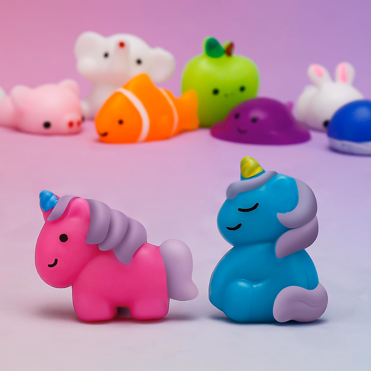 30pcs Party Favors for Kids 4-8-12, Kawaii Mochi Squishy Toys Bulk Fidget Sensory Toys Birthday Gifts for Boys Girls, Goodie Bag Christmas Stocking Stuffers Treasure Box Classroom Prizes