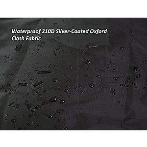 Non-Folding Treadmill Cover, dustproof and Waterproof Cover, Oxford Cloth Waterproof Sunscreen Cover (Black)