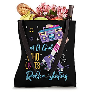 Cool Roller Skating Skate Girl 1970S Retro Tote Bag