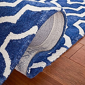 SAFAVIEH Dip Dye Collection 2' x 3' Navy/Ivory DDY538N Handmade Moroccan Watercolor Premium Wool Accent Rug