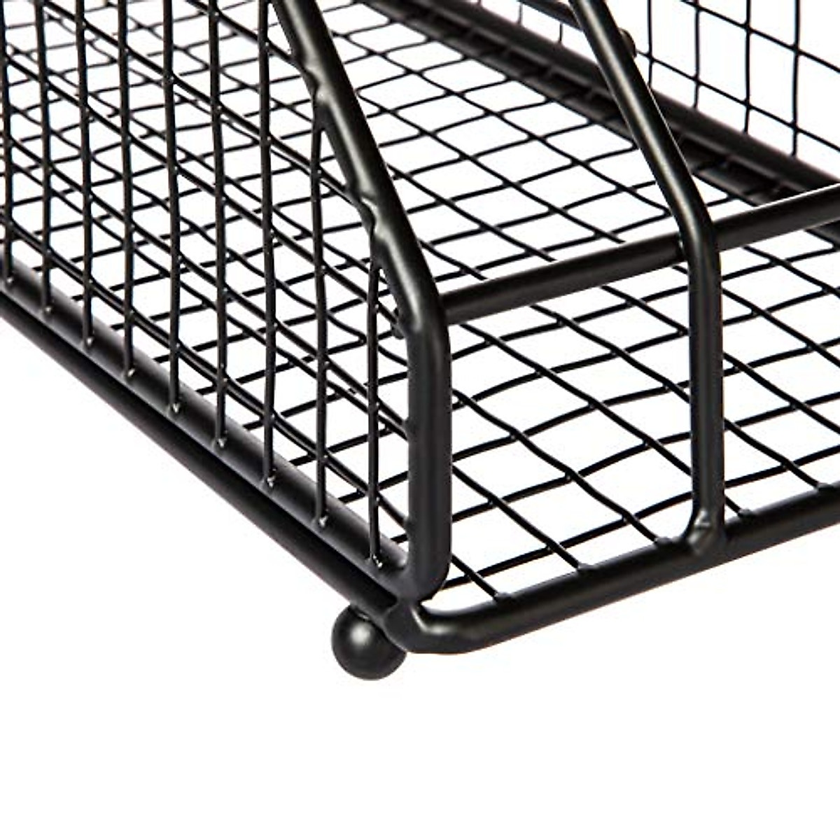 Home Zone Living Desk Document File Tray Organizer | Sort Workspace Office Supplies, Paper and Notebooks | Vertical Sorter (Black),File Sorter,3-Tier Vertical (Slim),CAD1048U