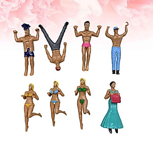 8Pcs Glass Markers, Wine Markers Wine Glass Figure Charms Anime Figurines Wine Bottle Marker Cup Hanging Ornament Identify Label for Drink Marker Bachelorette Party Favors