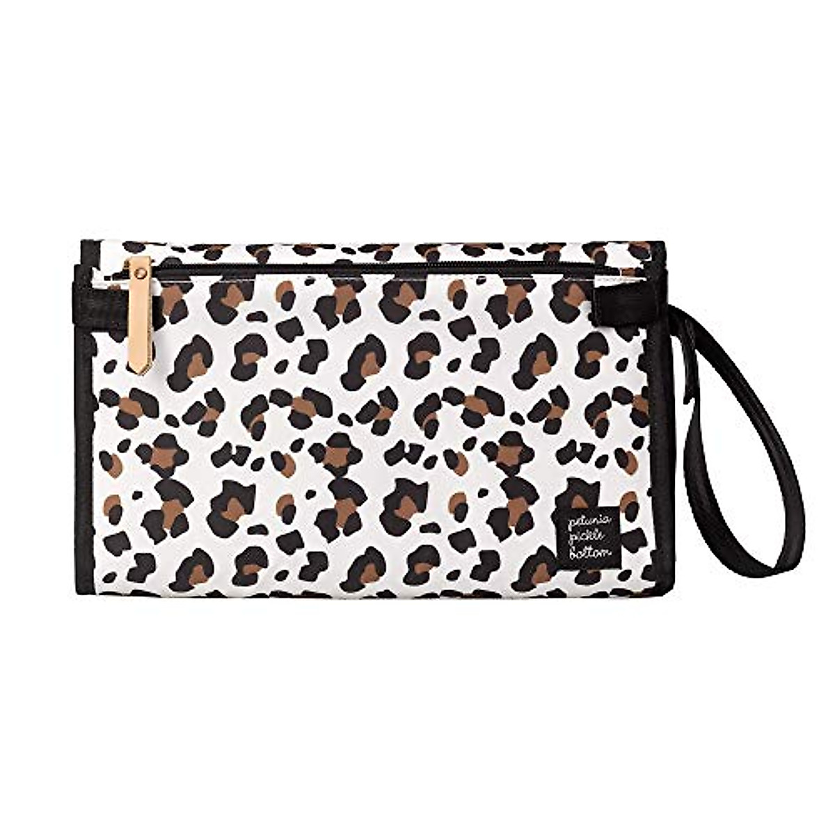 Petunia Pickle Bottom Nimble Diaper Clutch | Compact Clutch with Fold-Out Changing Pad | Diaper Clutch | Small Baby Diaper Bag | Stylish Diaper Clutch for On-The-Go Moms and Dads | Moon Leopard
