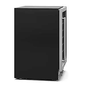 KoolMore 23.4” Inches Small Built-In Glass Door Refrigerator and Beverage Cooler for Soda Cans, 6 Wire Shelves, Adjustable Temperature Range [5.1 Cu. Ft.], 24" Inch (KM-BIR5C-GD)