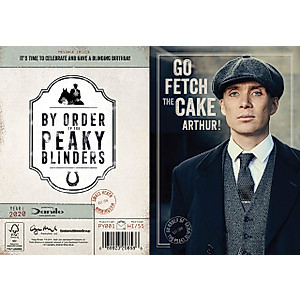 Danilo Promotions Peaky Blinders Birthday Card - Go Fetch The Cake Arthur!, Multi, PY001