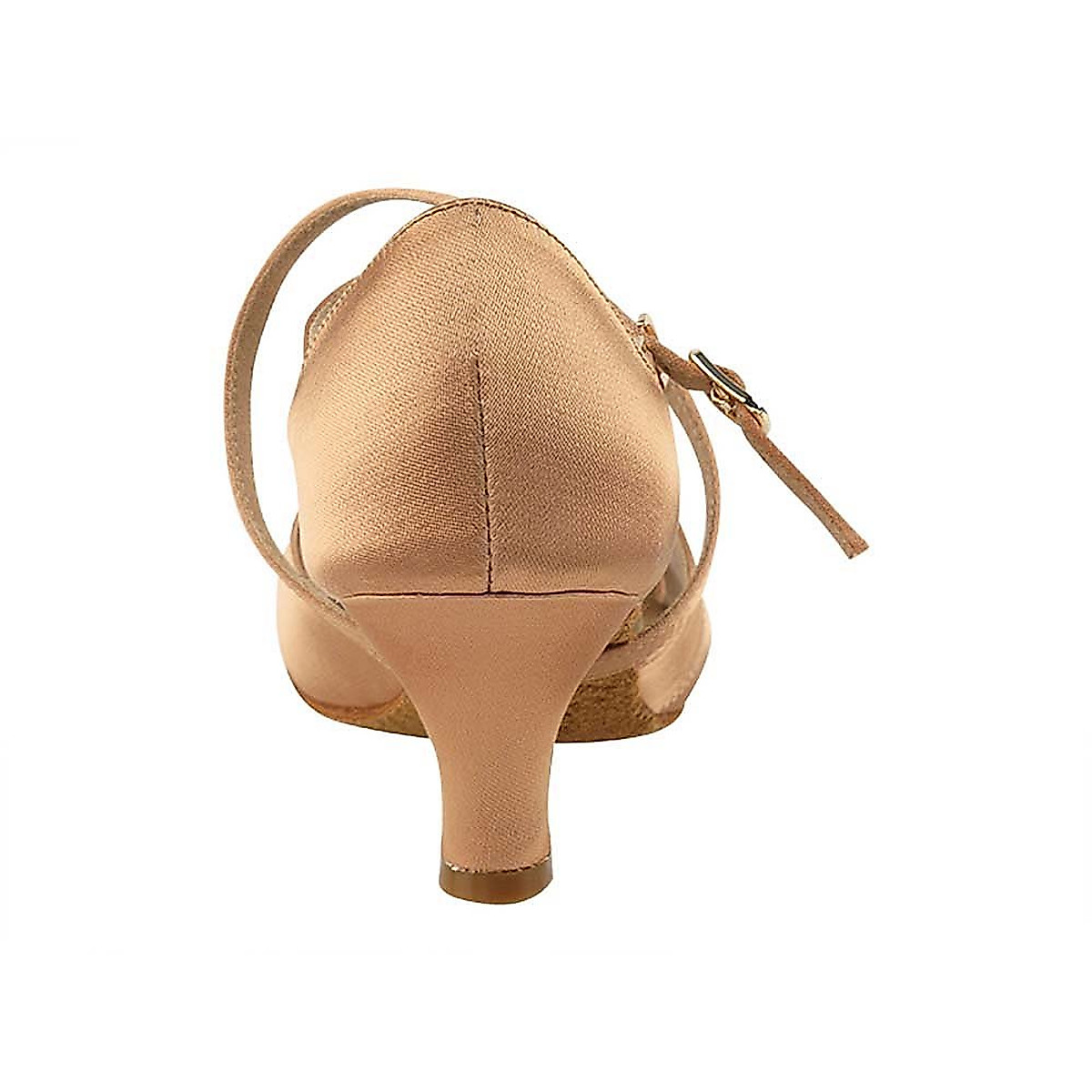 Women's Ballroom Dance Shoes Salsa Latin Practice Dance Shoes Silver Tan Satin S92307EB Comfortable - Very Fine 2" Heel 7.5 M US [Bundle of 5]