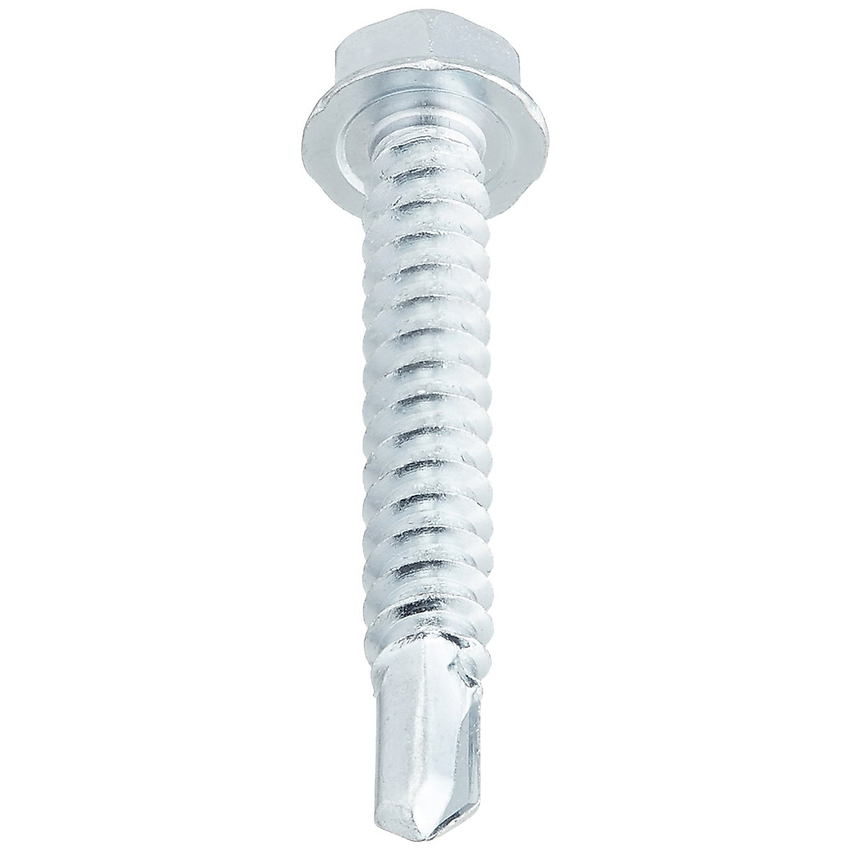 The Hillman Group 560362 12-14-Inch x 1-1/2-Inch Washer Head Self Drilling Screw, 100-Pack, Pack of 1, Zinc