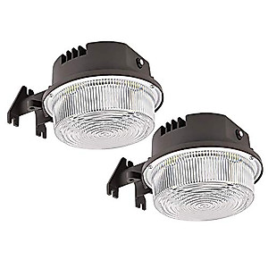 SZGMJIA 2-Pack LED Barn Light 50W, 6500lm Dusk to Dawn Yard Lighting with Photocell, 5000K Daylight 500W MH/HPS Replacement, 5-Year Warranty, IP65 Waterproof for Outdoor Security/Area Light
