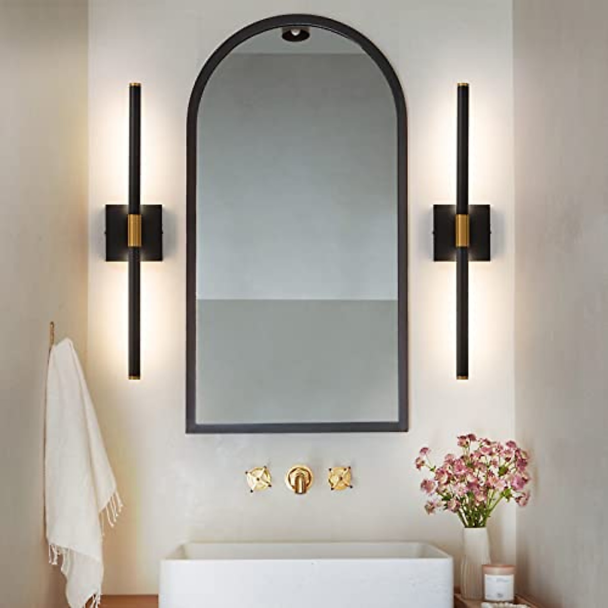 Bathroom Vanity Light Fixtures Over Mirror 24 inch LED Vanity Lights 4000K Morden Wall Sconce Picture Lights for Paintings