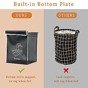 STQCPJ Laundry Sorter, Divided Dirty Clothes Laundry Hamper, Vertical Laundry Sorter, Laundry Basket Organizer with 4 Removable Bags. Perfect for organizing laundry room essentials