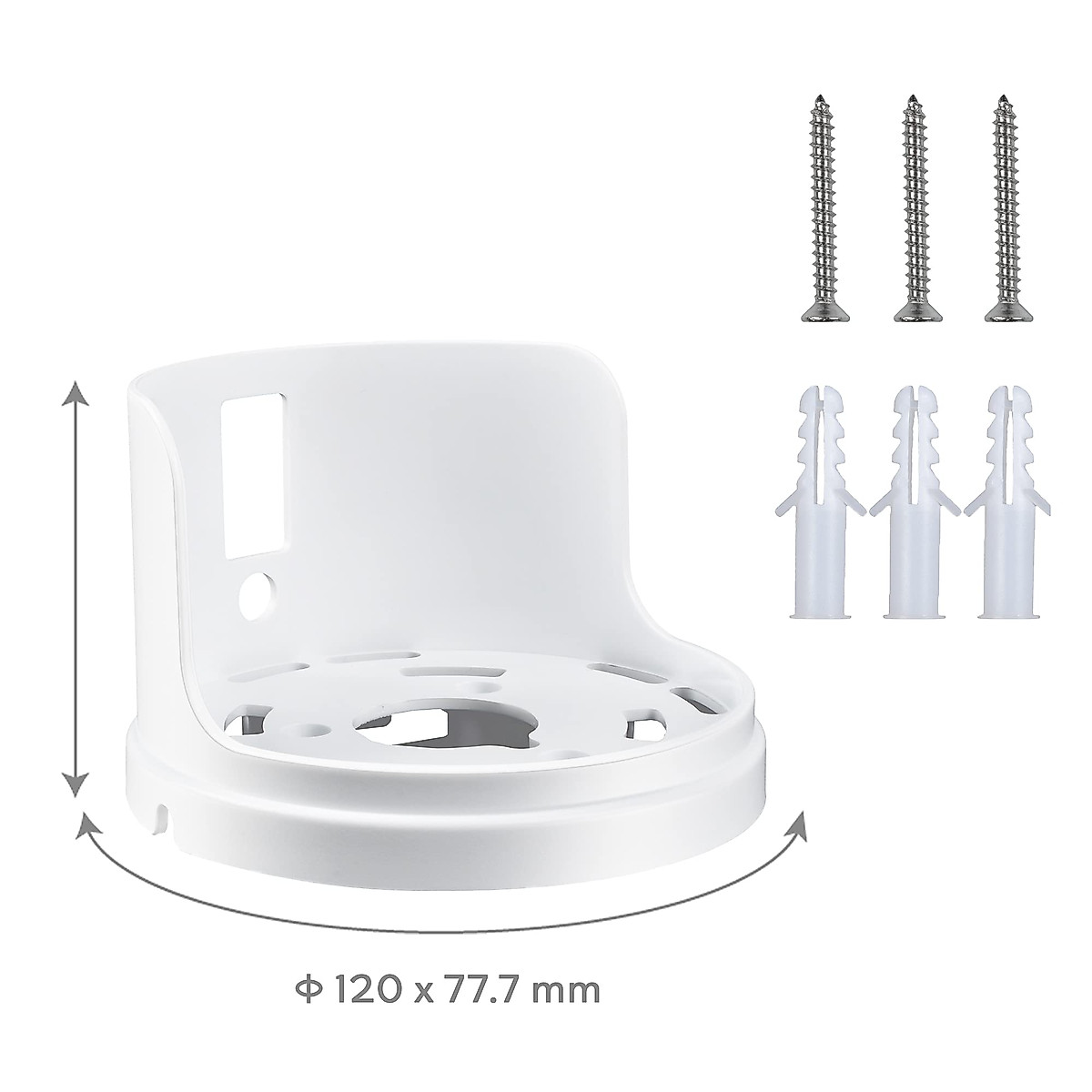 Bangcheer - Cable Organizer for Whole WiFi Booster, Home WiFi Mesh System for Tp Link Deco x20 and x60, Easy-to-Install Wall Mounted Holder for WiFi Booster, White, Pack of 3