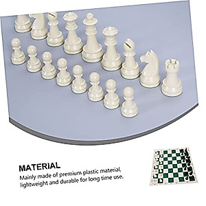SAFIGLE 1 Set International Chess Travel Toy Magnetic Chess Board Kids Educational Toys Chess Figures International Chess Board Game Chess Toy Chess and Checkers Set Kid Competition Toy