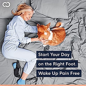 Copper Compression Plantar Fasciitis Night Splint Sock. Planter Fasciitis Support Dorsal Drop Foot Brace for Right or Left Foot. Soft Stretching Boot Splints for Feet, Sleep, Recovery Socks, Braces