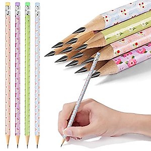 AUAUY Pencils #2 HB, Number 2 Pencils with Eraser, 12PCS Wood-Cased Pencils Cute Pencils Graphite Pencils Sketch Gift Pencils for Kids, Adults, School, Office, Wedding Party Favors - Floral Style