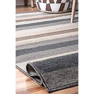nuLOOM Malani Bengal Striped Area Rug, 8x10, Beige