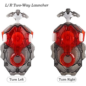 Battling Tops Burst Battle B-201 Gyro Toy Set with B-184 and B-200 Left & Right Launchers