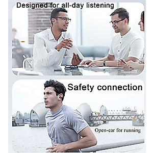 Open Ear Bone Conduction Earbuds Clip On Head Set Wireless Ear Clip Bone Conduction Headphones Headset Cycling Running Workout Earbuds Bluetooth Bone Conducting Induction Earphones Headphone