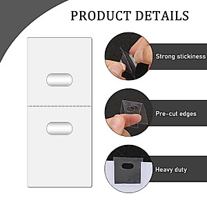 60 Sets Double-Sided Clear Vertical Blind Repair Tabs, Vertical Blind Replacement Slats Panels, Vertical Blind Repair Tabs, Clear Blind Fixer Tabs, Replacement Vertical Blinds Tabs, Clear Repair Tabs