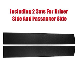 RANSOTO 926-446 B Pillar Door Trim Compatible with 2008-2020 Chrysler Town Country, Dodge Grand Caravan Driver & Passenger Side Windshield Outer Molding Replaces 926-445 5020664AA