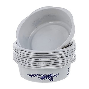 Happyyami Flower Vases Decorative 30pcs Basin with Bowl Hydroponic Seeding Non- Water Potted Caliber Bonsai and Garden Plants Flowerpots Pots Office Use Flowers Indoor Plastic Outdoor Lily Orchid Pot