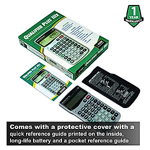 Calculated Industries 3415 Qualifier Plus IIIx Advanced Real Estate Mortgage Finance Calculator | Simple Operation | Buyer Pre-Qualifying | Solves Payments, Amortization, ARMs, Combos, FHA, VA, More