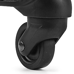 2-Pcs Luggage Wheel Replacement, Suitcase Spinner Black Sturdy Mute Wheels Kit for DIY Repair, Spinner Casters Plastic 360 Degree Rotation