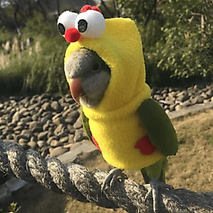 Bird Costume Bird Diaper Flight Suit Bird Chicken Shape Bird Clothes Cosplay Photo Prop for Parrots Lovebird Parakeet Cockatiel Small Animals Apparel (Cockatiel)