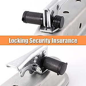 CZC AUTO Trailer Tongue Coupler Lock, Dia 1/4 Inch, 7/8 Inch Span Fits Latch-Type Coupler for Towing Boat Truck RV Car Trailer