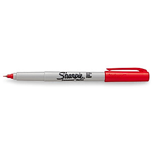 SHARPIE Color Burst Permanent Markers, Ultra-Fine Point, Red