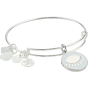 Alex and Ani Women's Meditating Eye Color Infusion Bangle Bracelet, Shiny Silver