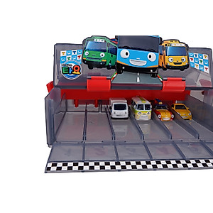 The Little Bus Tayo and Friends- Mini car Toy Storage and Racing Stadium for 26 Mini Cars with Handle…